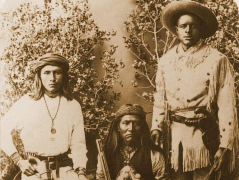 American Cavalry Indian scouts armed with the latest Colt Single Action ...